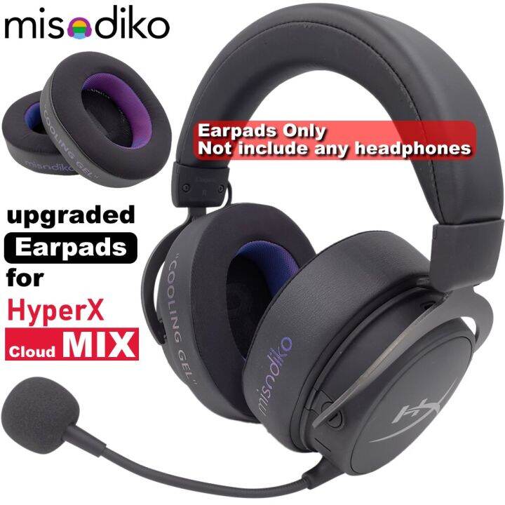 Misodiko Upgraded Ear Pads Cushions Replacement For Hyperx Cloud Mix ...