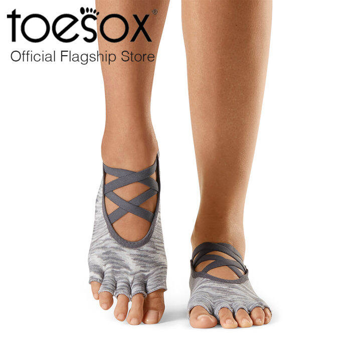 [New Collection] ToeSox Grip Half Toe Elle Tec ถุงเท้ากันลื่นเปิดนิ้วเท้า รุ่น Elle Tec | Lazada ...
