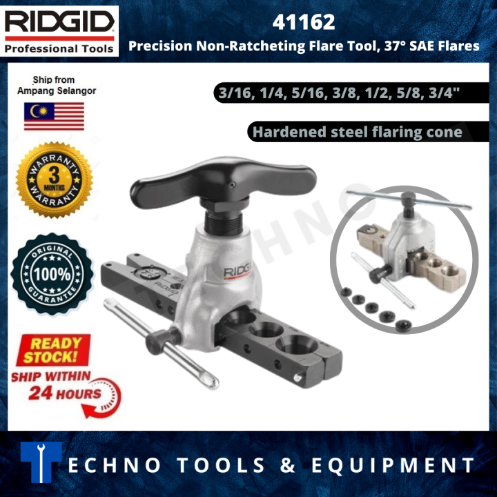 RIDGID 41162 Precision Non-Ratcheting Flare Tool, 37° SAE Flares | Lazada