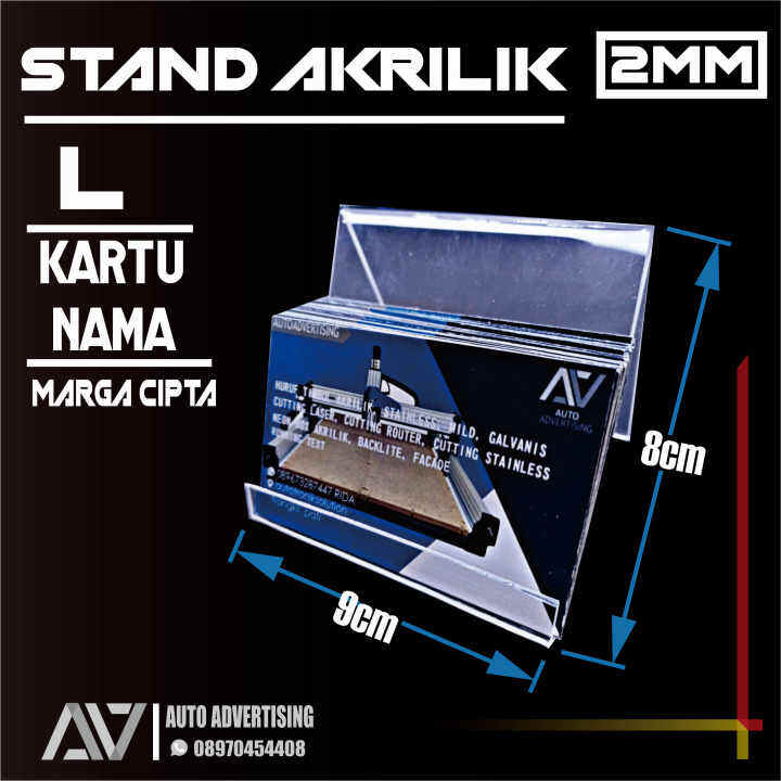 CUSTOM STAND KARTU NAMA AKRILIK NAME TAG VIRAL MURAH BERKUALITAS NO 1 ...