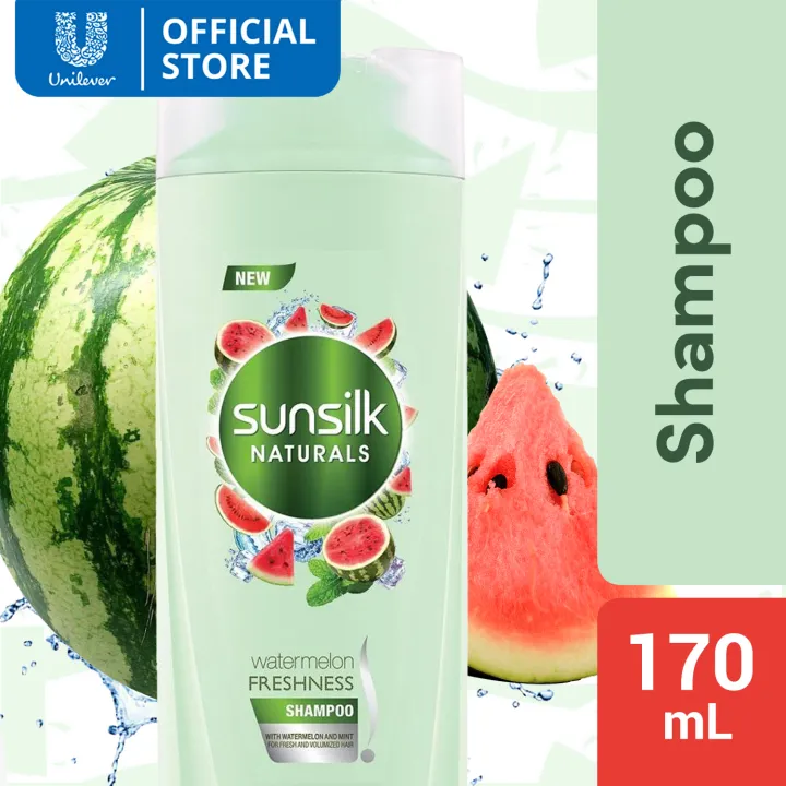 Sunsilk Naturals Watermelon Freshness Shampoo for Fresh Hair and Clean ...