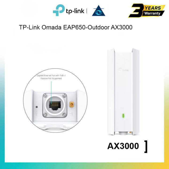 TP-Link Omada EAP650 Outdoor AX3000 Indoor Outdoor WiFi 6 Access Point ...