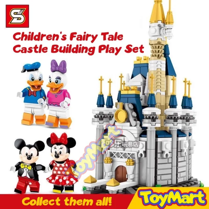 NEW 8 in 1 Mickey Mouse Disney Castle LEGO Assemble to Big Castle ...