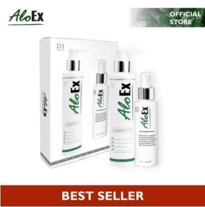 AloEx Miracle Box Set (Original Shampoo + Serum 120 ml) แชมพู + เซรั่มลดผมขาดร่วงขนาด 120 ml ส่ง ...