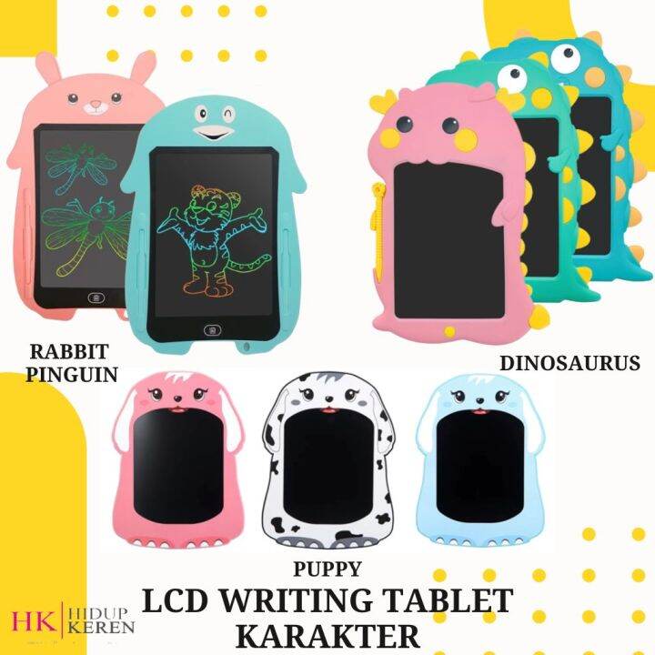 LCD Writing Tablet Anak Karakter Papan Tulis Digital Anak Viral Alat ...