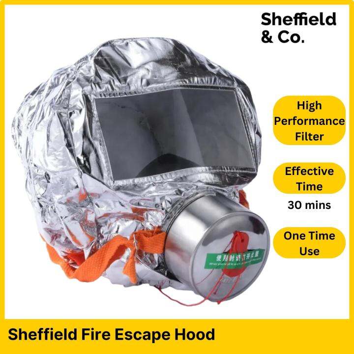 Sheffield Fire Escape Hood Mask, 30 mins (TZL-30) | Lazada PH