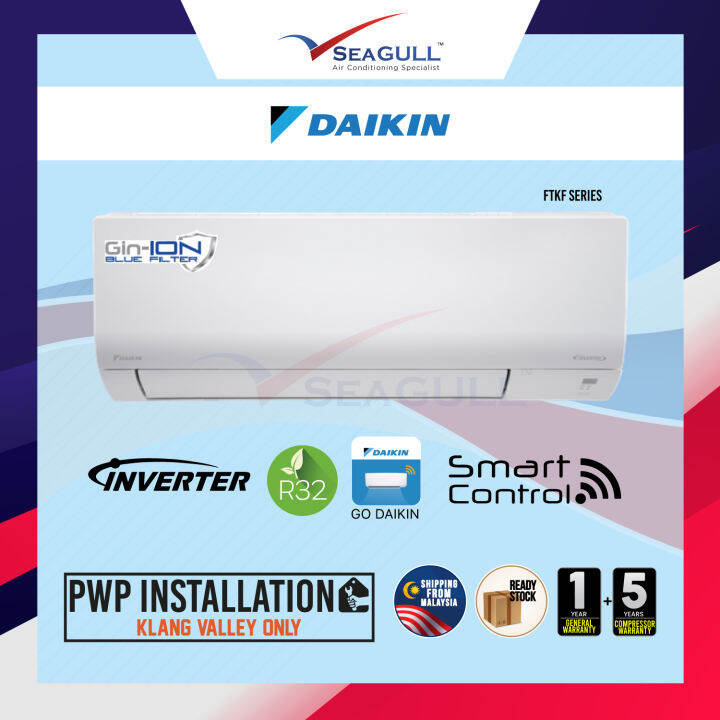 [3 3 Sale]daikin Inverter Ftkf Series Wall Mounted 1 0hp 2 5hp R32
