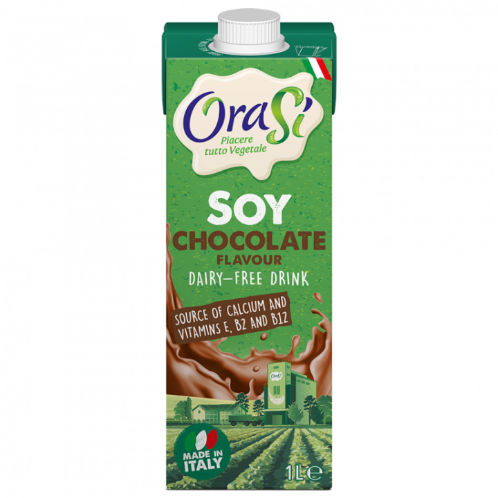 Orasi soy chocolate 1L - นมถั่วเหลืองรสช็อกโกแลต-โอราซี่ ขนาด 1 ลิตร ...