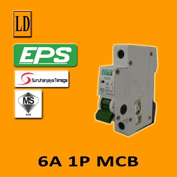 EPS 6A 1P MCB | Lazada