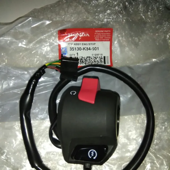 SAKLAR KANAN CRF 150 SWITCH ASSY STOP ORI AHM 35130K84901 | Lazada ...