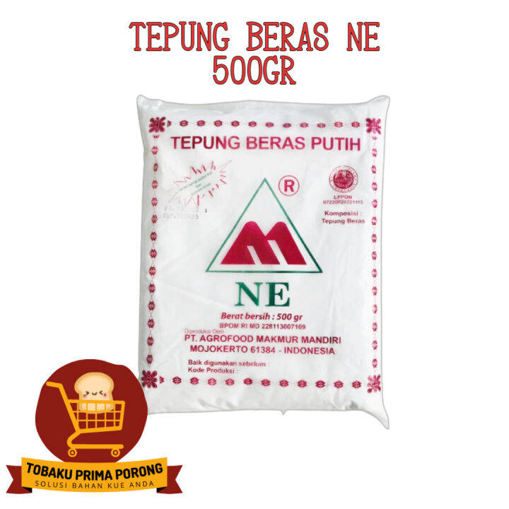 TEPUNG BERAS PUTIH NE 500GR - tepung beras kemasan 500gr - rice flour | Lazada Indonesia