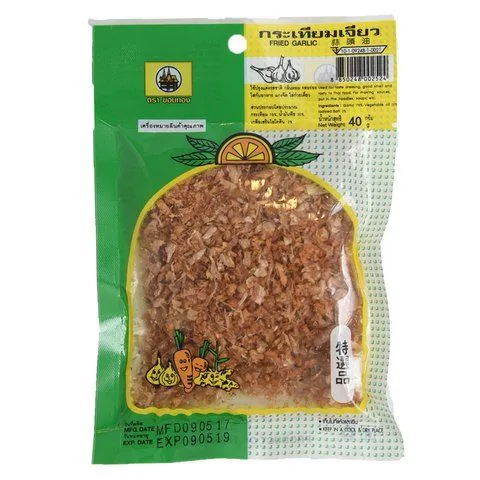 ส่งฟรี ร้านไทย Jj Fried Garlic 40g เจเจกระเทียมเจียว 40 กรัม มีเก็บปลาย ...