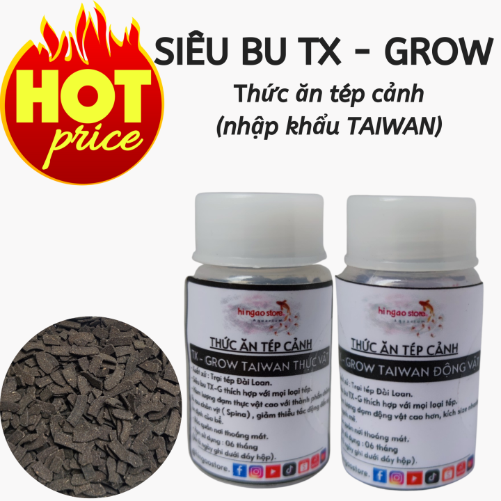 Hủ 10G Siêu Bu TX - Grow siêu đạm kích size và dinh dưỡng - Thức ăn tép cảnh siêu bu nhập khẩu ...