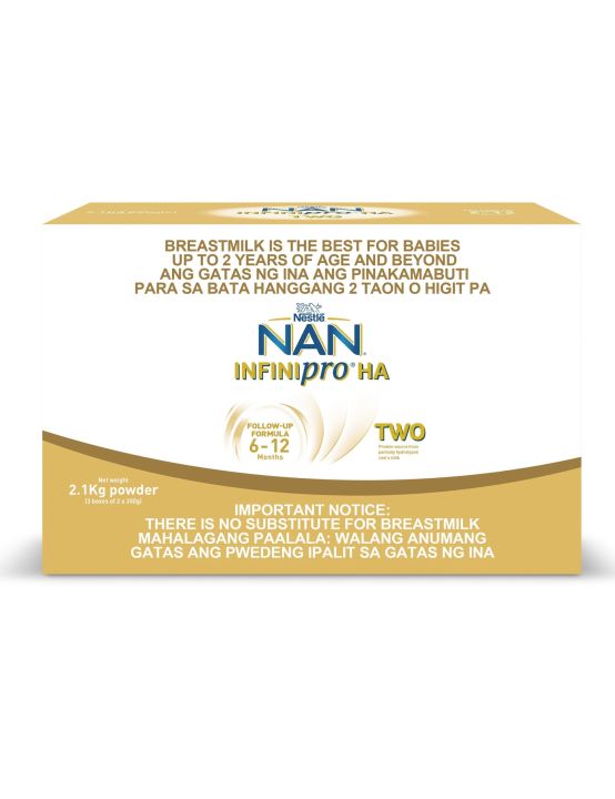 NAN® InfiniPro® HA Two Infant Formula for 6-12 Months 2.1kg | Lazada PH