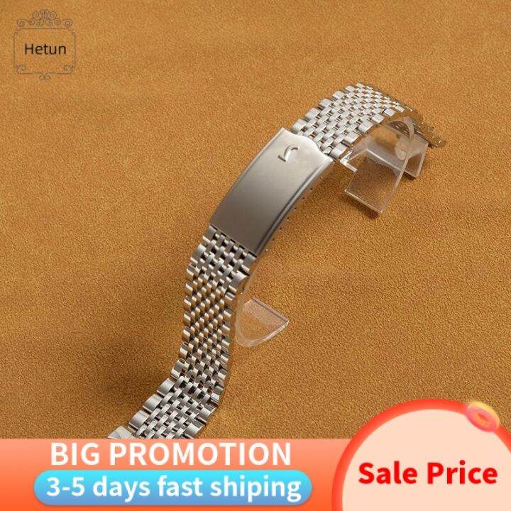 New 18Mm 19Mm 20Mm Bead Of Rice Solid Stainless Steel Watch Strap ...