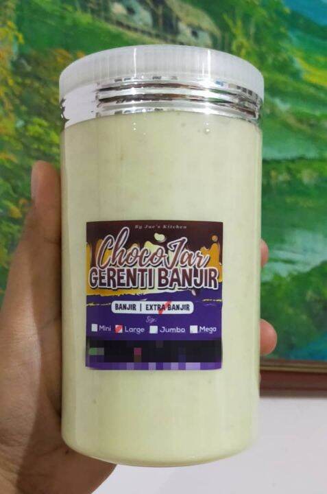 ChocoJar Gerenti EXTRA BANJIR!! White Chocolate (LARGE) 450grm/500ml ...