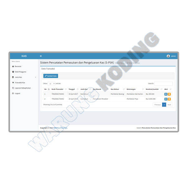 Aplikasi Pencatatan Kas Keuangan dengan PHP dan MySQL | Lazada Indonesia