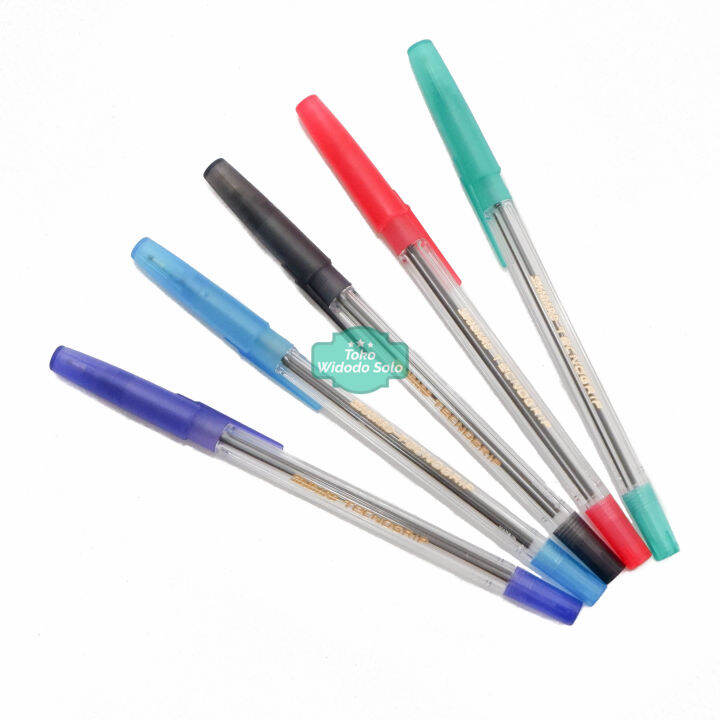 Pulpen Standard Tecnogrip Hitam (Bolpoin Ballpoint Tinta Extra Fine ...