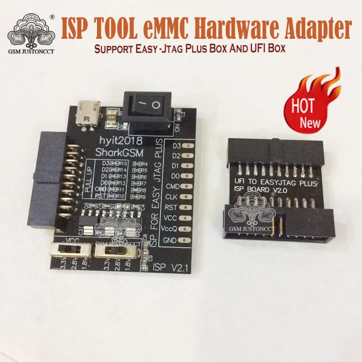 2022 New ISP TOOL eMMC Hardware support easy jtag Plus Box and UFi Box ...