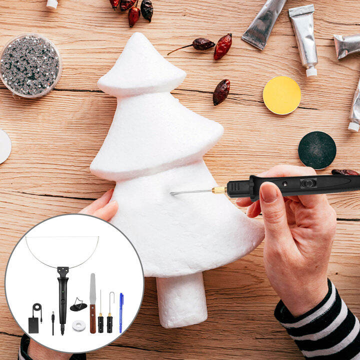 Eguan ชุดเครื่องมือตัดแบบปากกาโฟมโพลีสตีรีนไฟฟ้าปลั๊ก US ปรับอุณหภูมิ ...