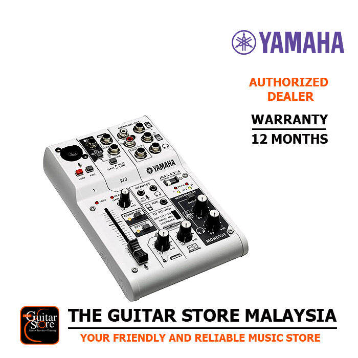 Yamaha AG03 MK2 3-Channel Mixer and USB Audio Interface (AG-03 MKII) - White | Lazada