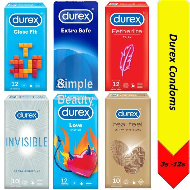 [DISCREET PACKING] Durex Condoms, 3s-12s | Lazada Singapore