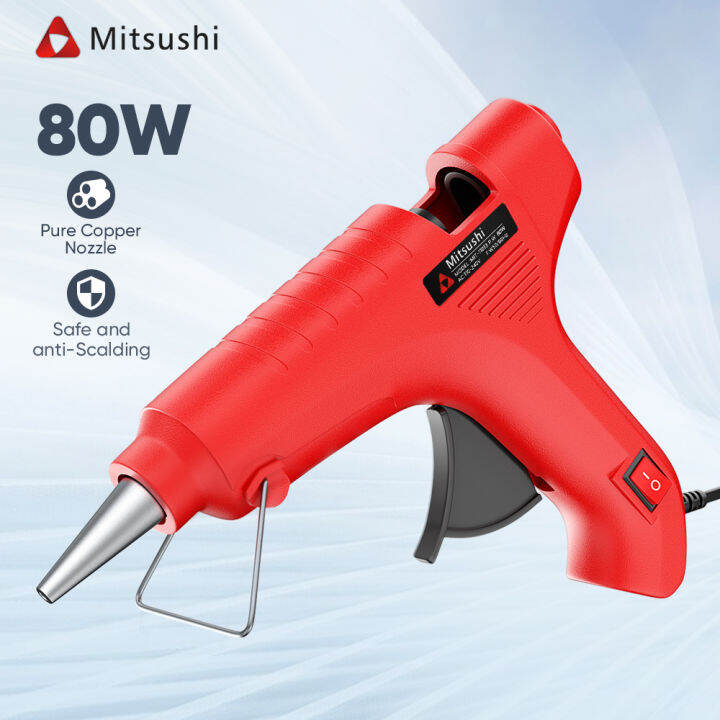 Mitsushi 80W 100-240V Hot Melt Glue Gun Heavy Duty Glue Gun Electronic ...