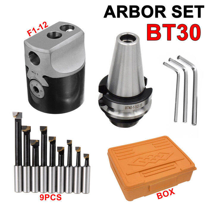 Arbor Set BT30 F1 Boring Shank Head 12-50 Korter Holder Milling BT 30 ...