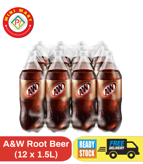 A&W Root Beer Bottle (Bundle of 12 x 1.5L) | Lazada Singapore