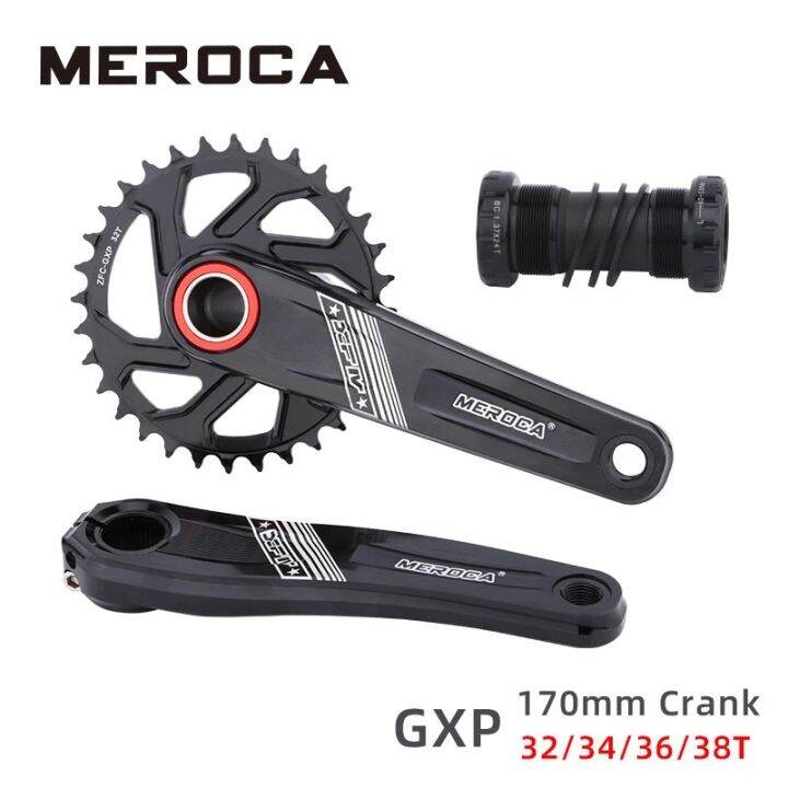 Meroca Racework Bicycle Crankset 170mm Aluminum Gxp Crank With Bottom ...
