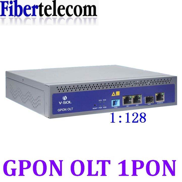 Vsol GPON OLT 1:128 tương thích GPON xpon onu web SNMP CLI 1 cổng FTTH Mini Telnet CLI web quản ...