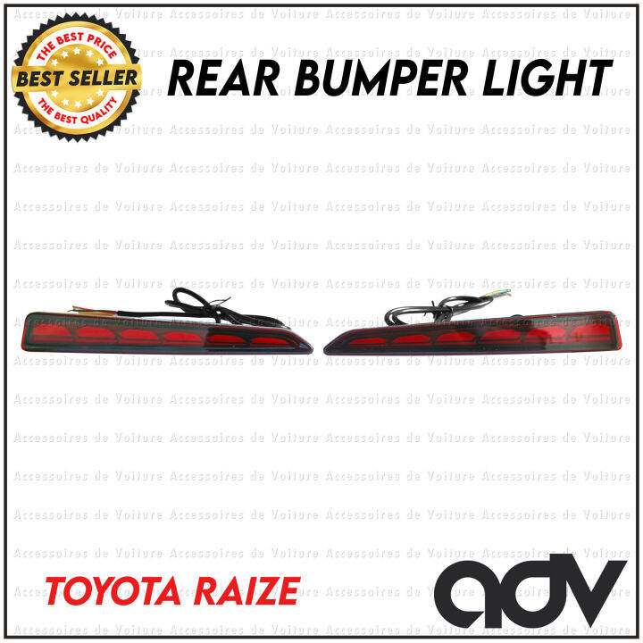 Toyota Raize 2022 to 2023 Rear Bumper Light Red | Lazada PH