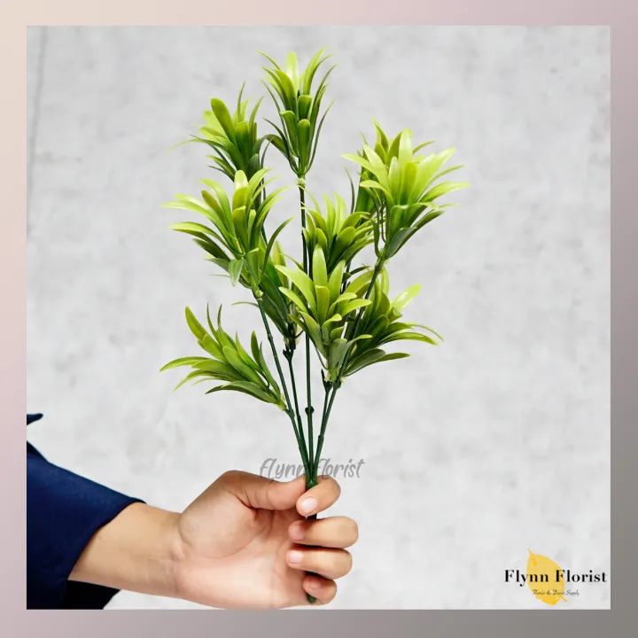 Daun Rumput Klasik X5 (SATUAN) Daun Artificial / Daun Dekorasi / Daun ...