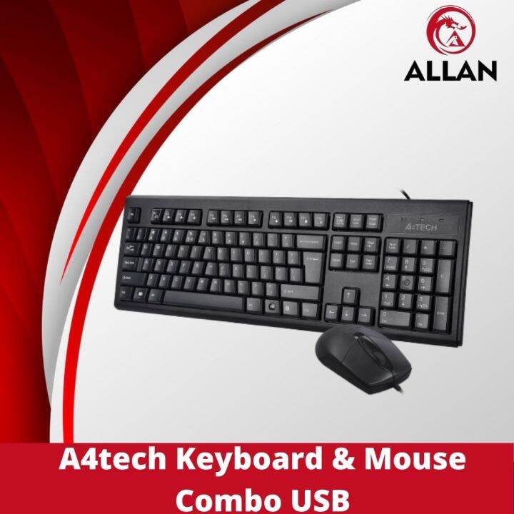 Allan A4TECH MOUSE KEYBOARD COMBO USB (KRS-8372) | Lazada PH