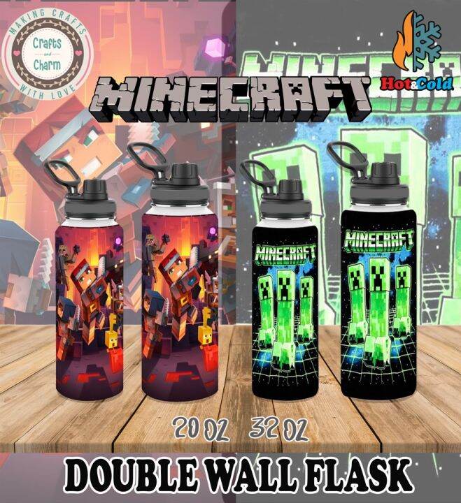 MINECRAFT double wall flask hot and cold tumbler | Lazada PH