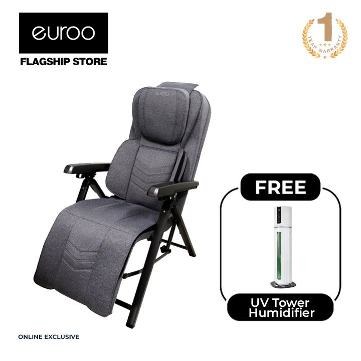 Euroo Ehw 903fcm Deluxe Foldable Chair Massager Lazada Ph
