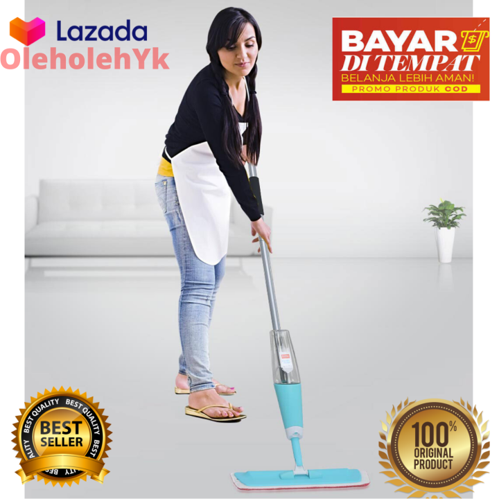 BAYAR Di TEMPAT ORIGINAL SPRAY MOP Sapu Pel Lantai Pengepel Lantai ...