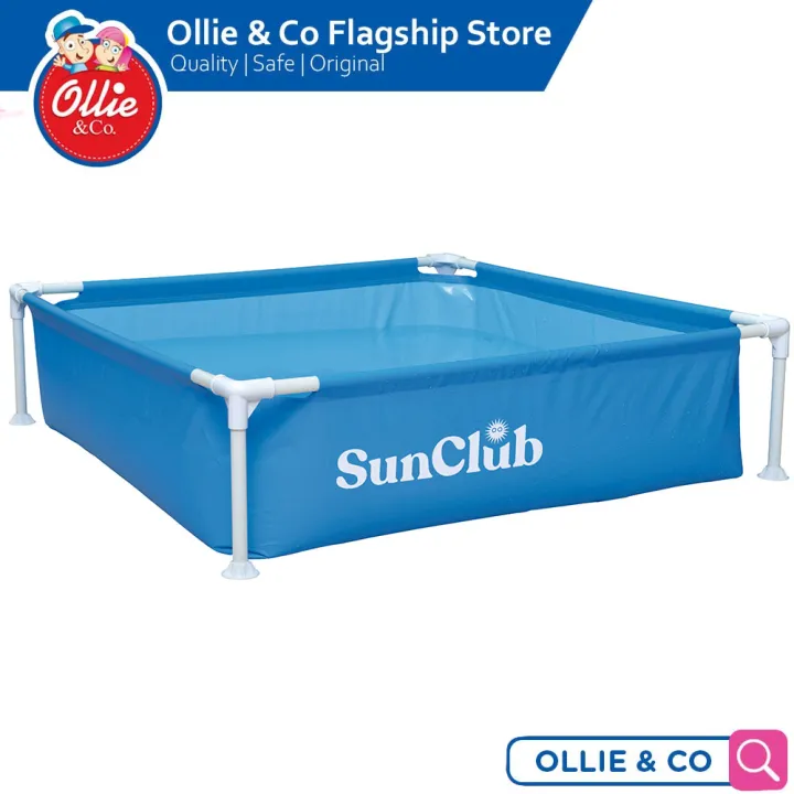 Jilong Mini Frame Swimming Pool in Blue Pool Size: 48 x 48 x 13 inches ...