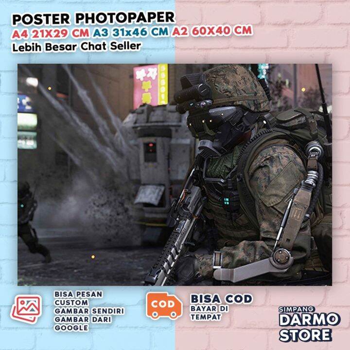 Poster Call of Duty Game Mobile PC Playstation Prince Soap Ghost Aestetik Bisa Custom Gambar ...