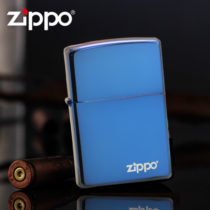 New Blue Ice With Logo 20446ZL Zippo Lighter | Lazada