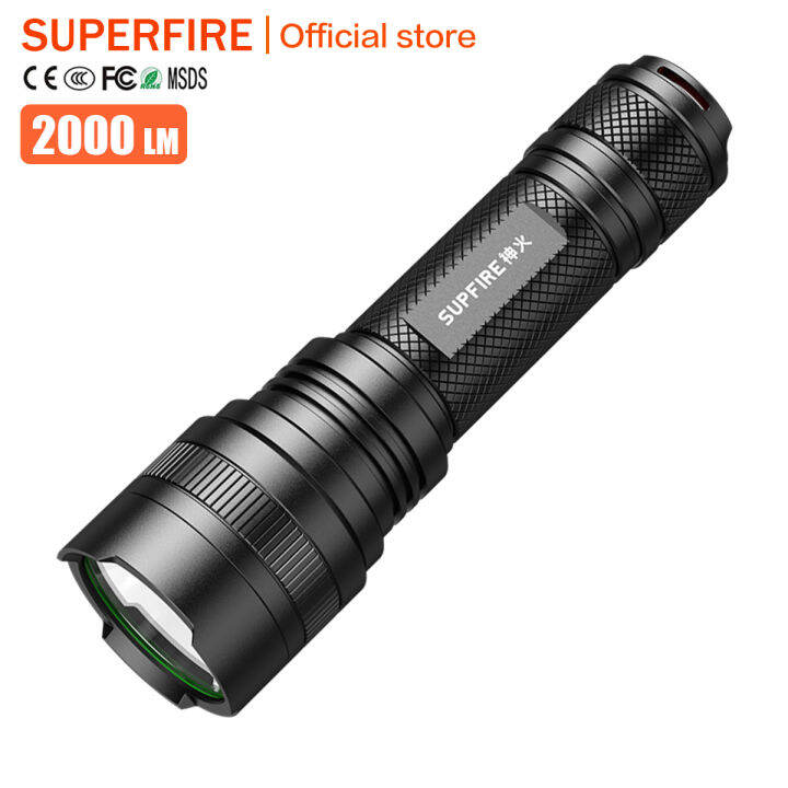 Supfire L6-G LED 36W Ultra-bright Flashlight Multiple Modes Waterproof ...