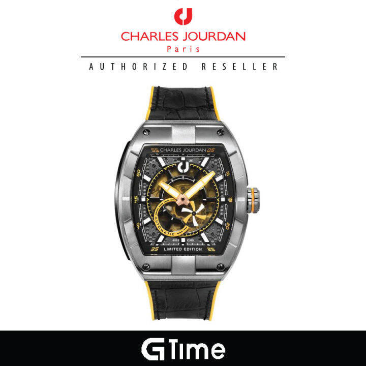 [Official Warranty] Charles Jourdan CJ02-1722LE Men's Contemporary ...