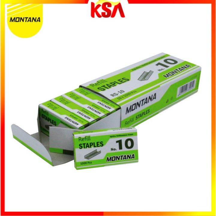 G107- MONTANA Staples - Isi Stapler / Refill Stapler Montana | Lazada ...