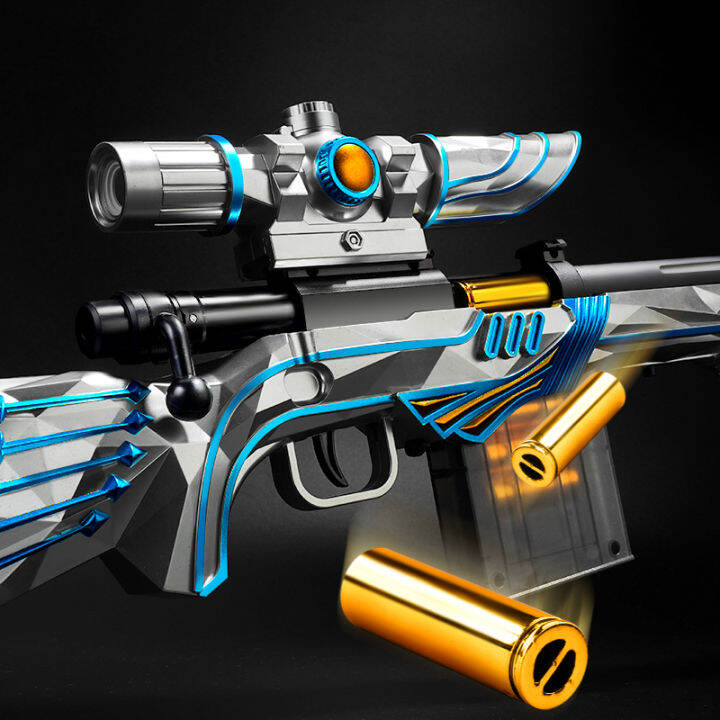 Shell-throwing AWM soft gun sniper children's toy gun boy 98kg large simulation bolt m24 heat ...