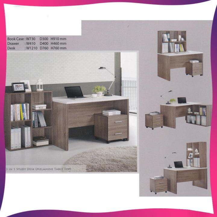 4 Feet Writing Desk/Office Table System/Study Table Office Cabinet ...