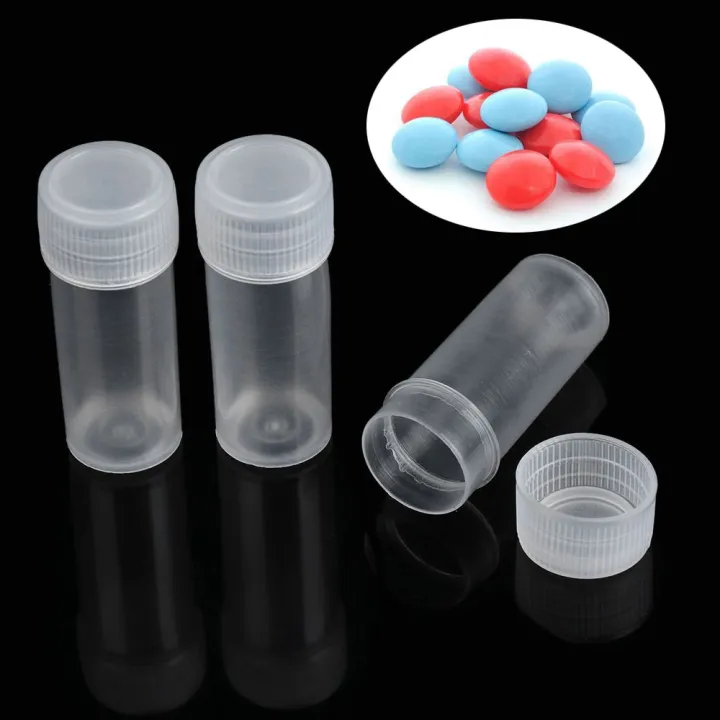 SEEDINGS 10/20pcs Needles Containers Transparent Mini Lab Test Tube ...