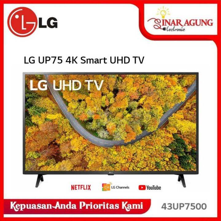 LG LED 43UP7500 - SMART TV LED 43 INCH UHD 4K HDR - 100% ORI | Lazada ...