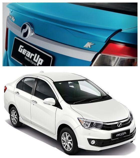 Perodua Bezza Rear Bonnet ABS Spoiler - Ivory White | Lazada