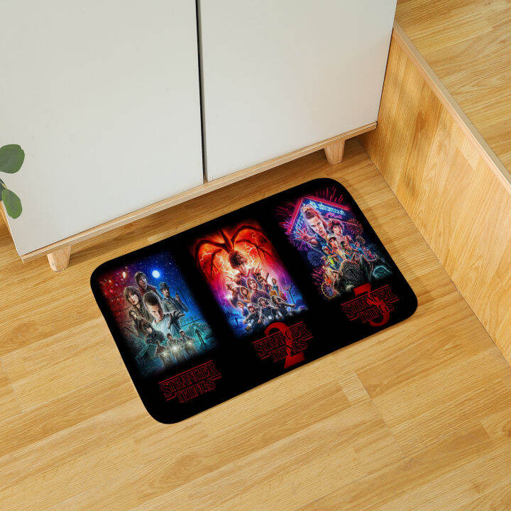 Stranger things ห้องอาบน้ำดูดซับพรมอาบน้ำแห้งเร็ว Plush Inlet Plush MAT ...