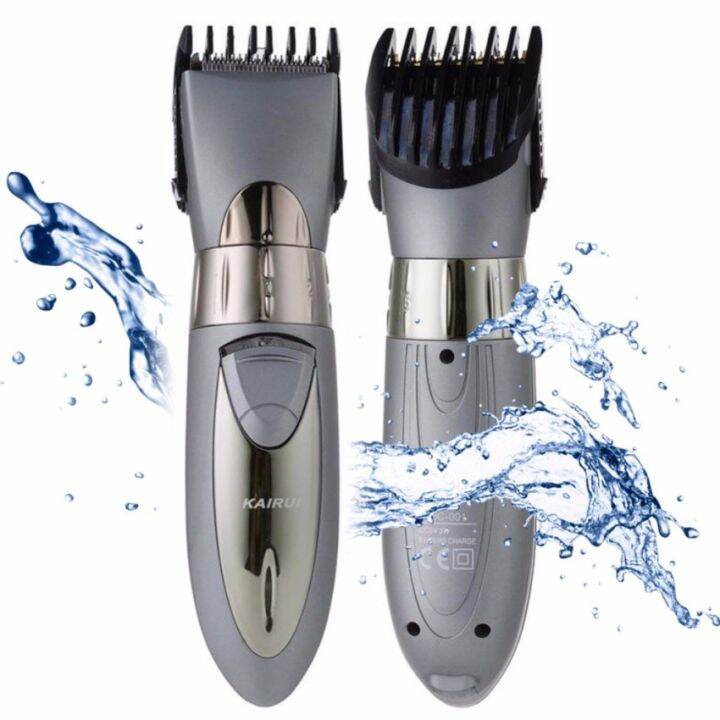 KAIRUI Waterproof rechargeable Hair Clipper (Grey) | Lazada PH